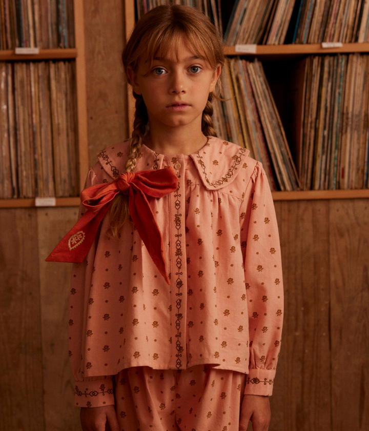 Carlotta Blouse - Meadow Calico Ribbon – Dalhouse